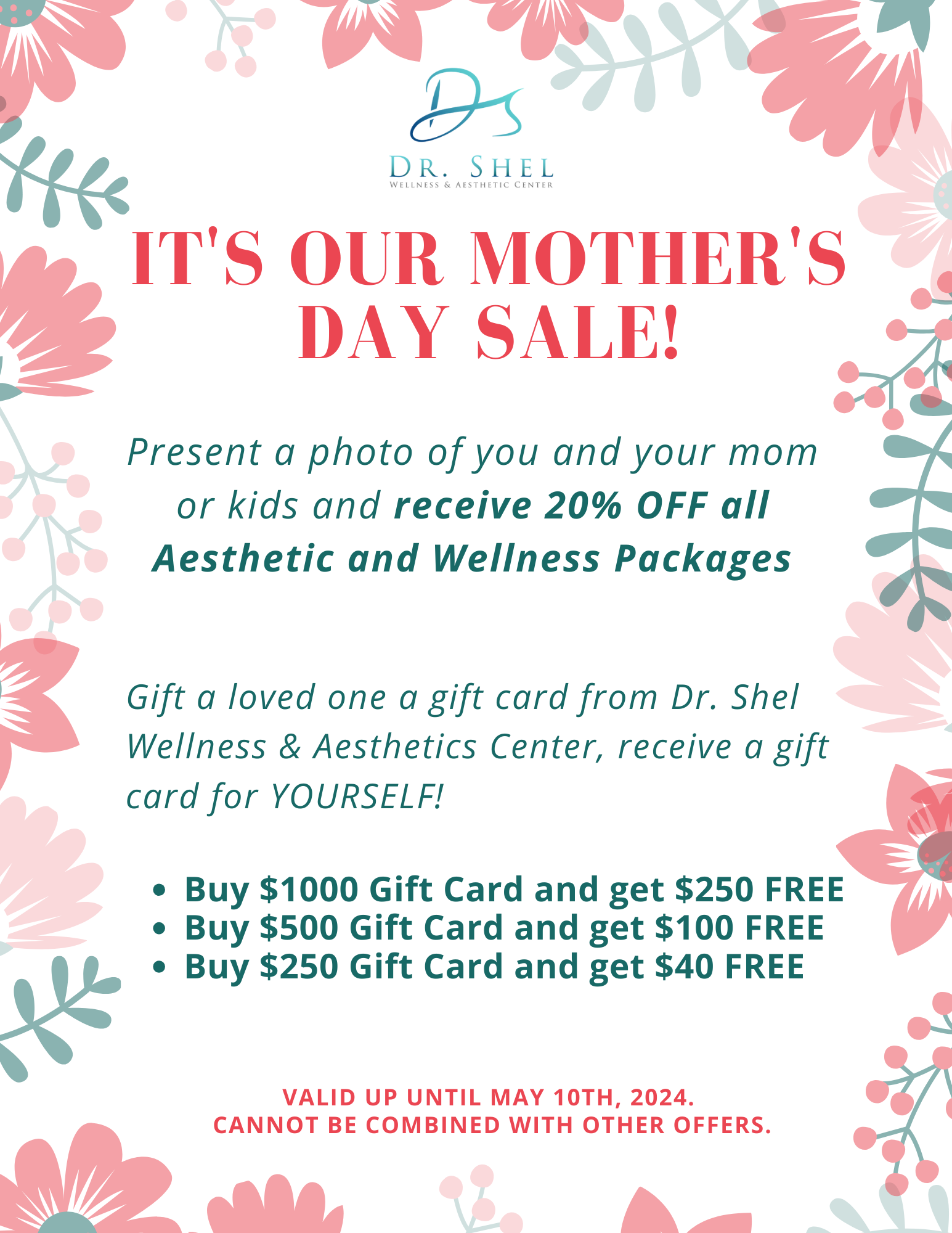 Current Specials - Dr. Shel Wellness & Aesthetic Center